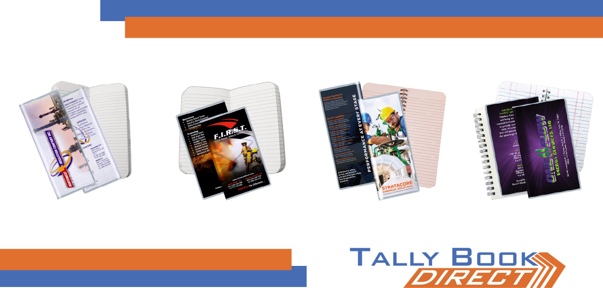 Order Custom Tally Books – Spiral, Stitched & Branded – Tally Book ...