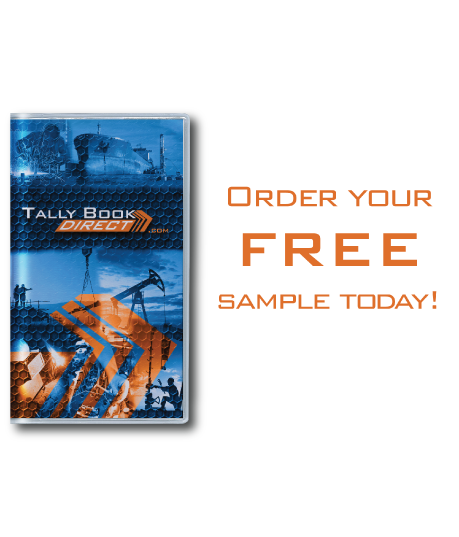 Free Spec Sample – Tally Book Direct - Full Color Tally Books